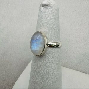 Venus and Vulcan | Jewelry | Rainbow Moonstone Sterling Silver Oval ...
